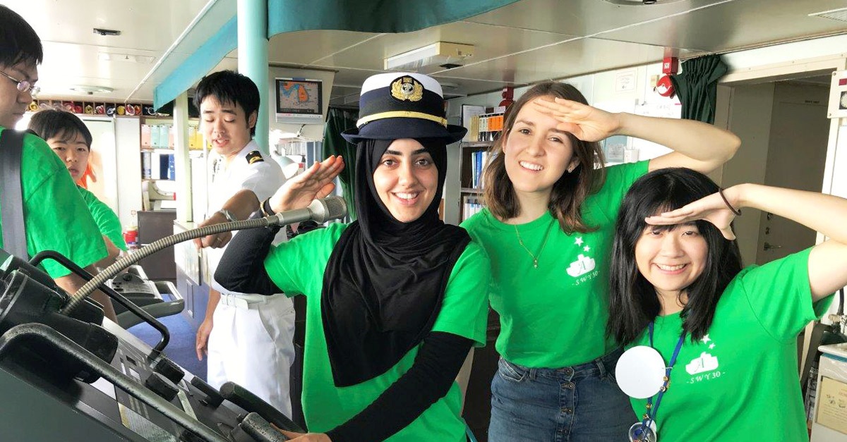 Life lessons on the Ship for World Youth programme - Black & White Oman