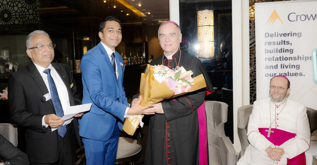 Crowe Oman felicitates Archbishop Nicholas Thevenin, Apostolic Nuncio ...