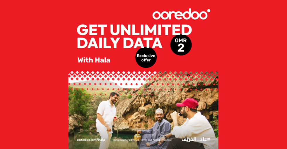 Ooredoo’s unlimited data offer extended to October - Black & White Oman