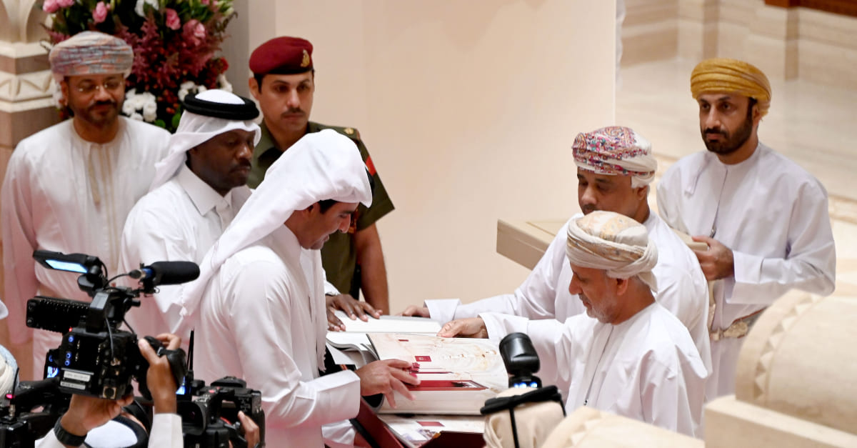 Emir of Qatar visits Royal Opera House Muscat - Black & White Oman
