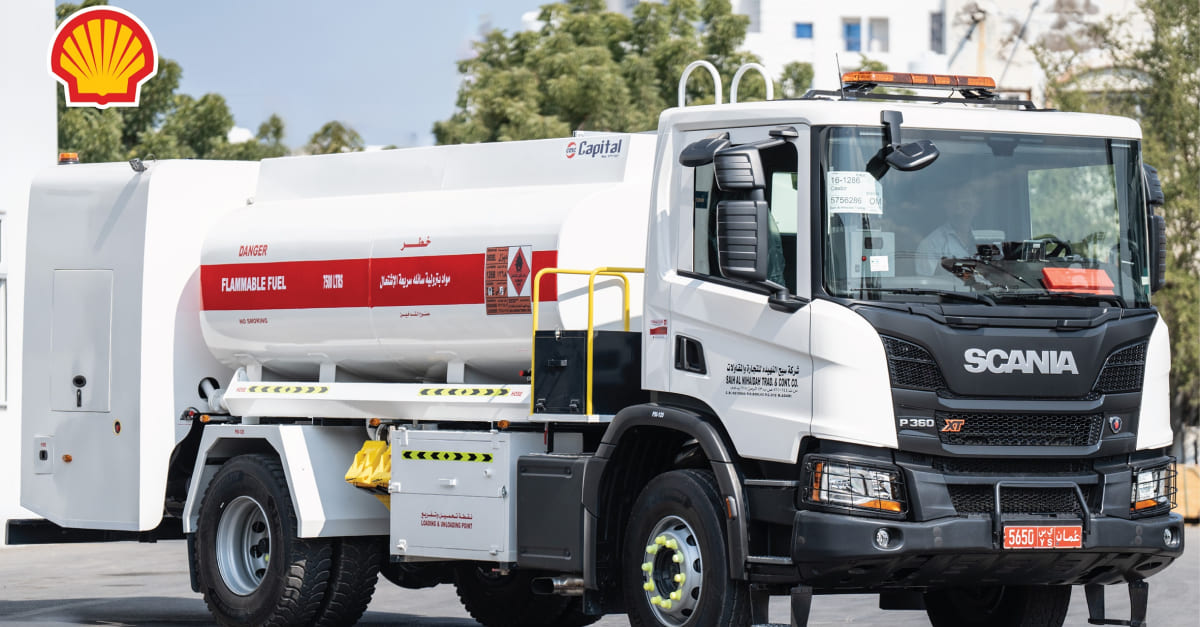 Shell Oman launches next-generation mobile fuel tanker - Black & White Oman